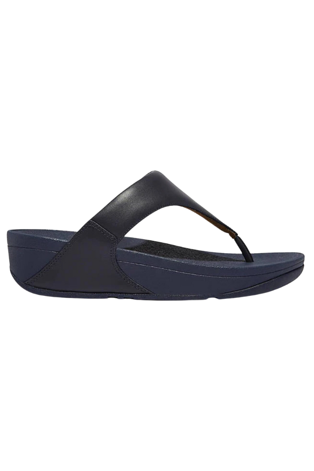 Fit Flop Lulu Leather Toepost Deepest Blue