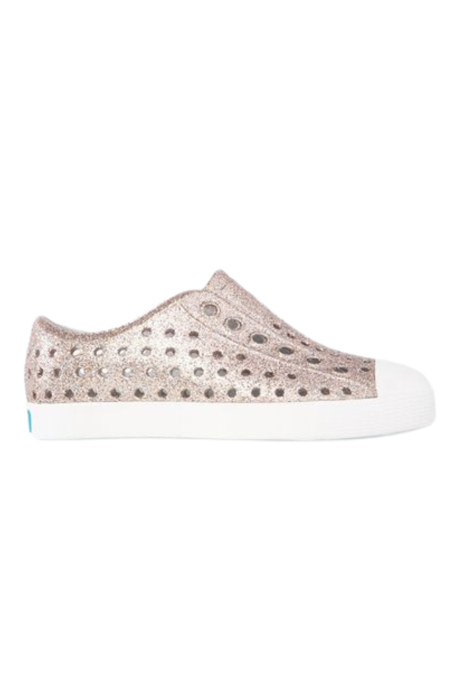 Native Jefferson Bling Child - Metal Bling/Shell White – Seaside Shoes & Swim