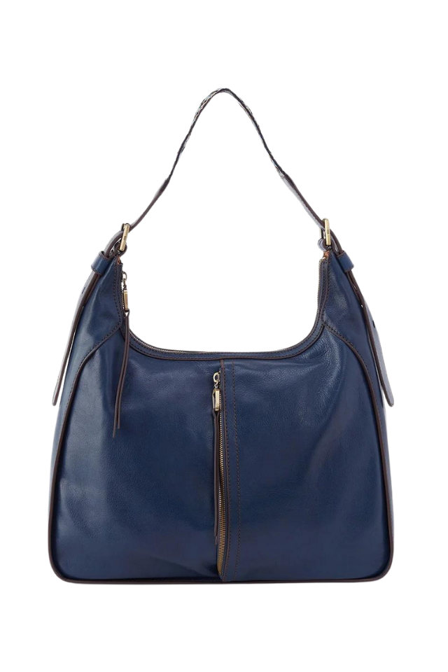 HOBO Bellamy Front Zip Hobo - Navy – Seaside Shoes & Swim