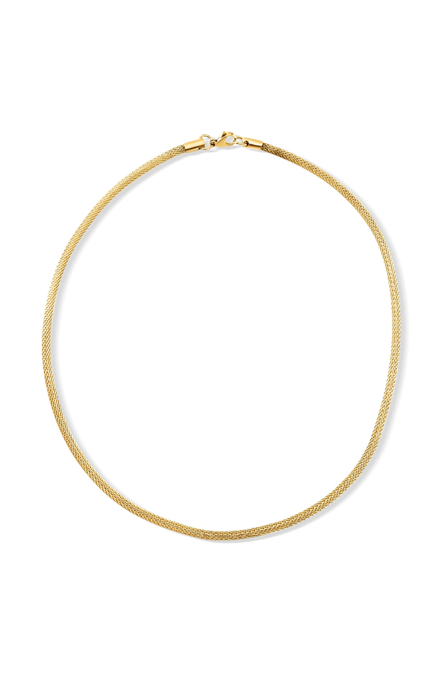 Ellie Vail Bowie Round Mesh Chain Necklace - gold – Seaside Shoes & Swim