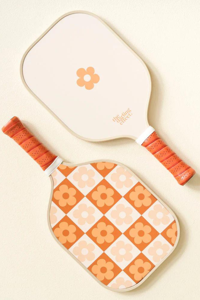 Darling Effect Pickleball Paddle - Flower Check Brown – Seaside Shoes ...