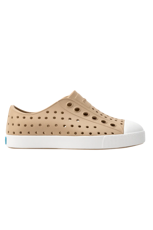 Native Jefferson Kids - Flax Tan/Shell White – Seaside Shoes & Swim